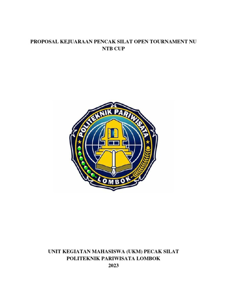 Proposal Kejuaraan Pencak Silat Open Tournament NU NTB Cup | PDF Proposal Kejuaraan Pencak Silat Open Tournament NU NTB Cup | PDF