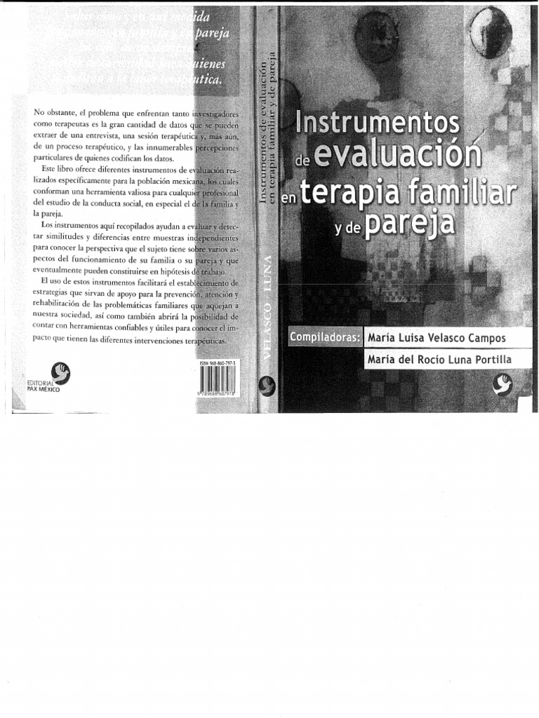 Instrumentos de Evaluación en Terapia Familiar y de Pareja | PDF