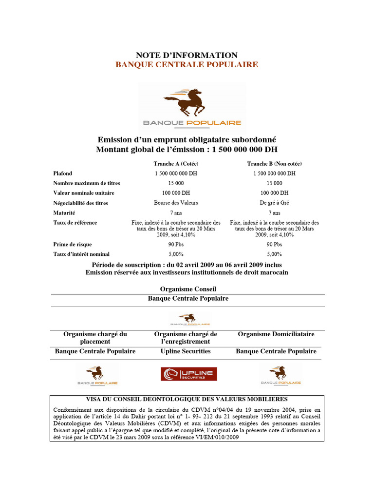 Note Info Eos BCP | PDF