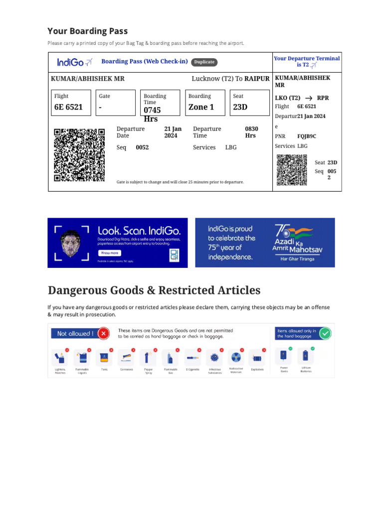 Lko To Raipur | PDF | Transport | Aviation