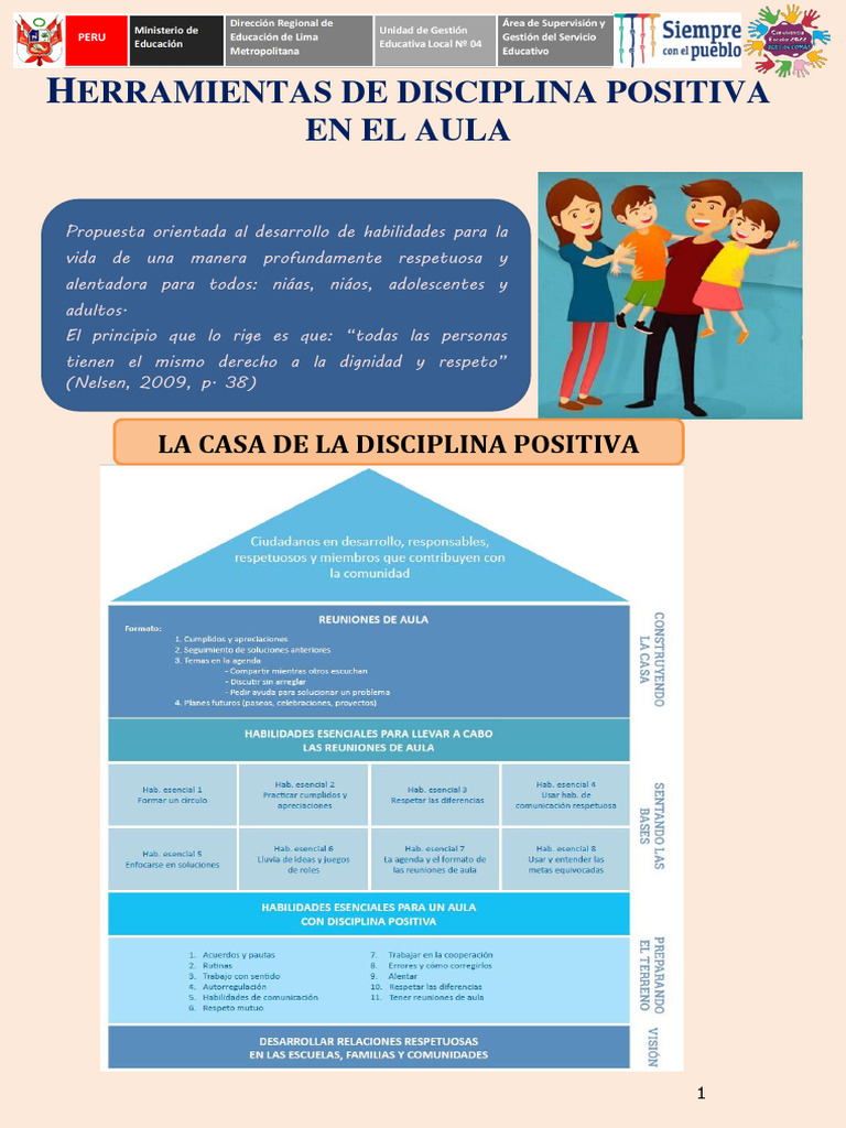 Cartilla Herramientas de Disciplina Positiva en El Aula | PDF ...