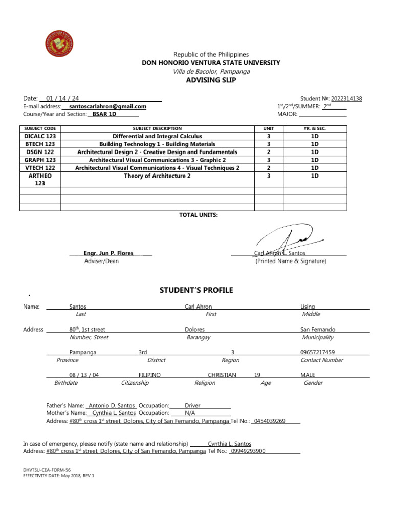Advising Slip (Replica) | PDF