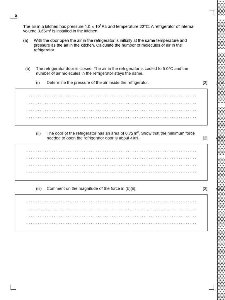 IB 3 Thermal QP | PDF | Gases | Pressure