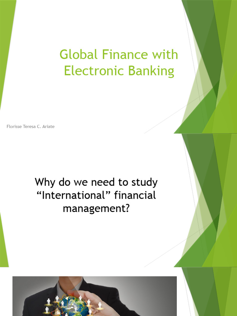 Global Finance With E-Banking | PDF