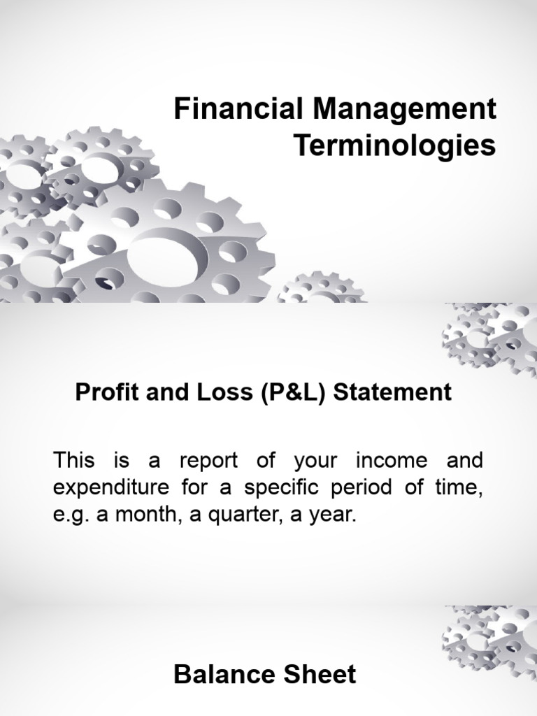 Financial Management Terminologies | PDF