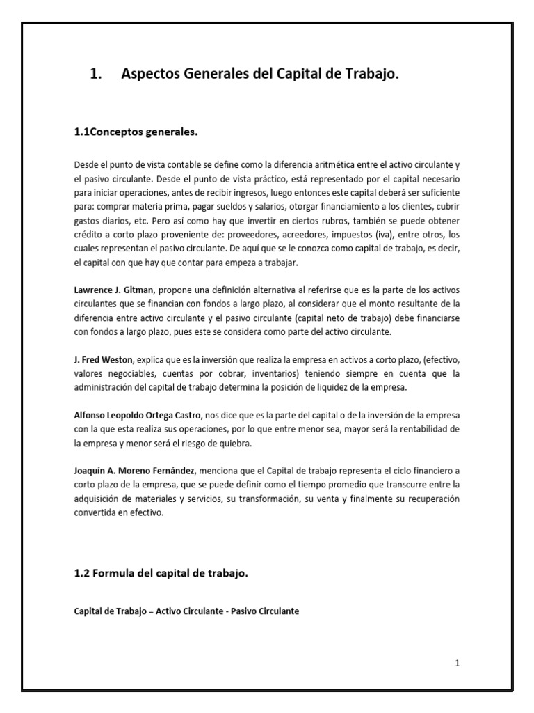 Admon Financiera | PDF | Capital de trabajo | Business