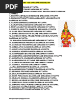 Ayyappa Sharanu Gosha in English | PDF | Hindu Gods | Hindu Deities