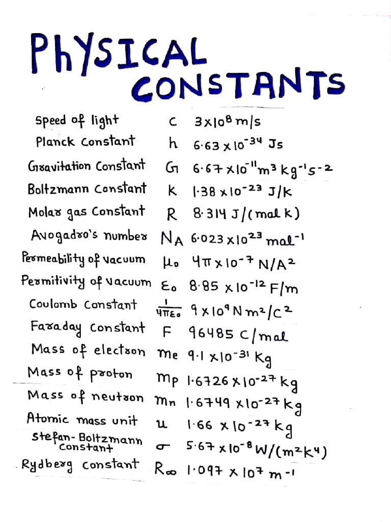 Physics Short Note | PDF | Momentum | Physical Quantities