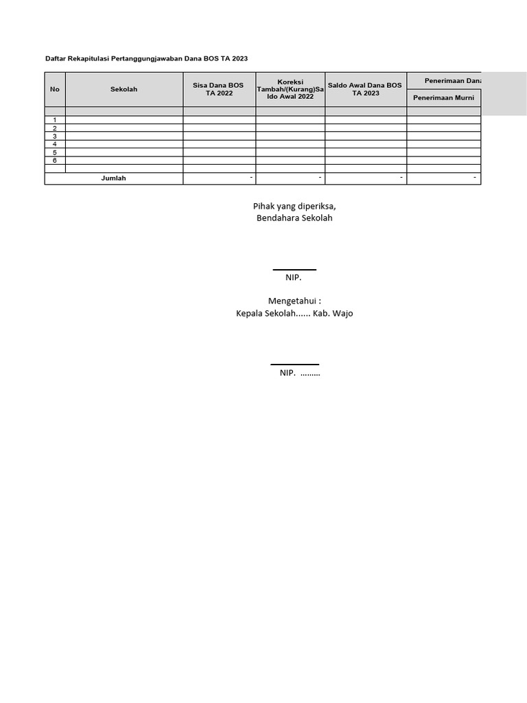 KK Opname Kas Dan Barang Sekolah TA 2023-1 | PDF
