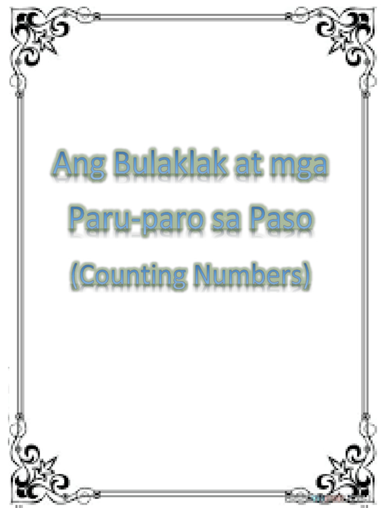 Ang Bulaklak at Mga Paruparo Sa Paso | PDF