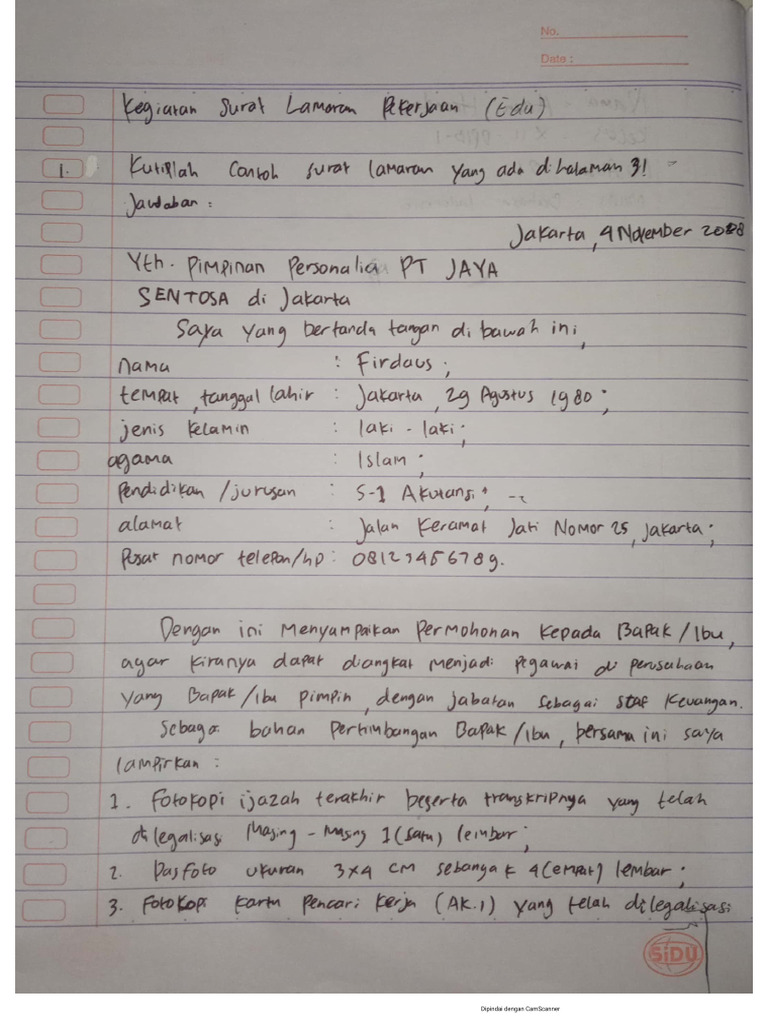 Aden Hamdun - Xi Dpib 1 | PDF