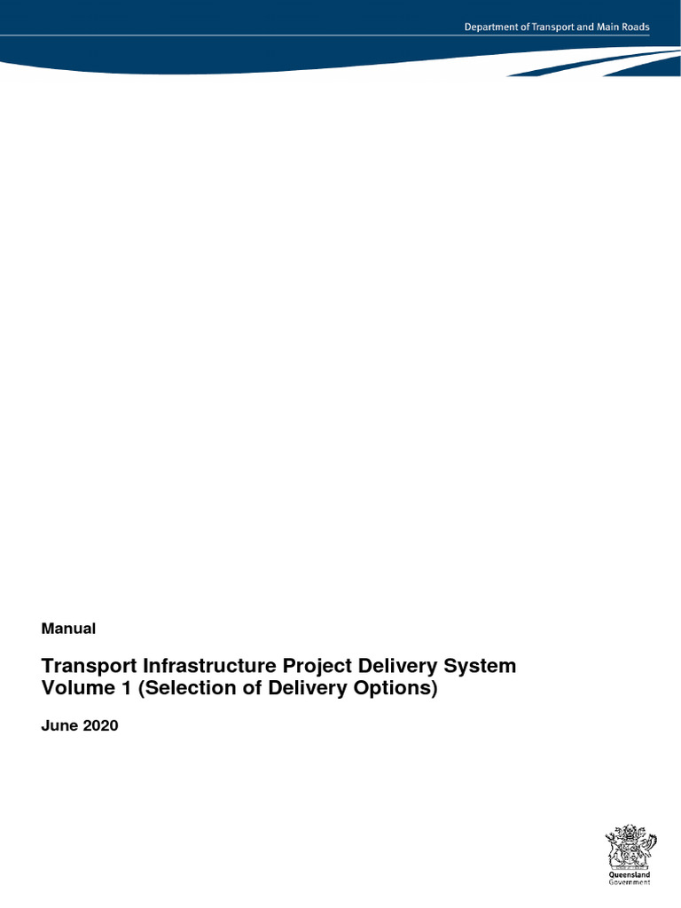 Transport Infrastructure Project Delivery System | PDF | Procurement ...