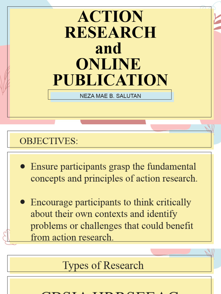 Action Research Orientation | PDF | Learning | Apa Style