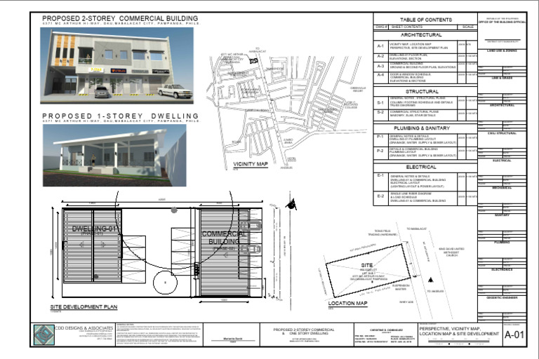Commercial & Dau Home - Building Permit Drawing-A-1 | Download Free PDF ...