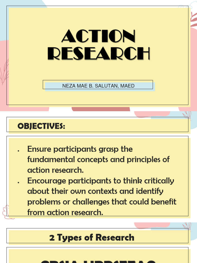 Action Research Orientation - Salutan | PDF | Learning | Apa Style