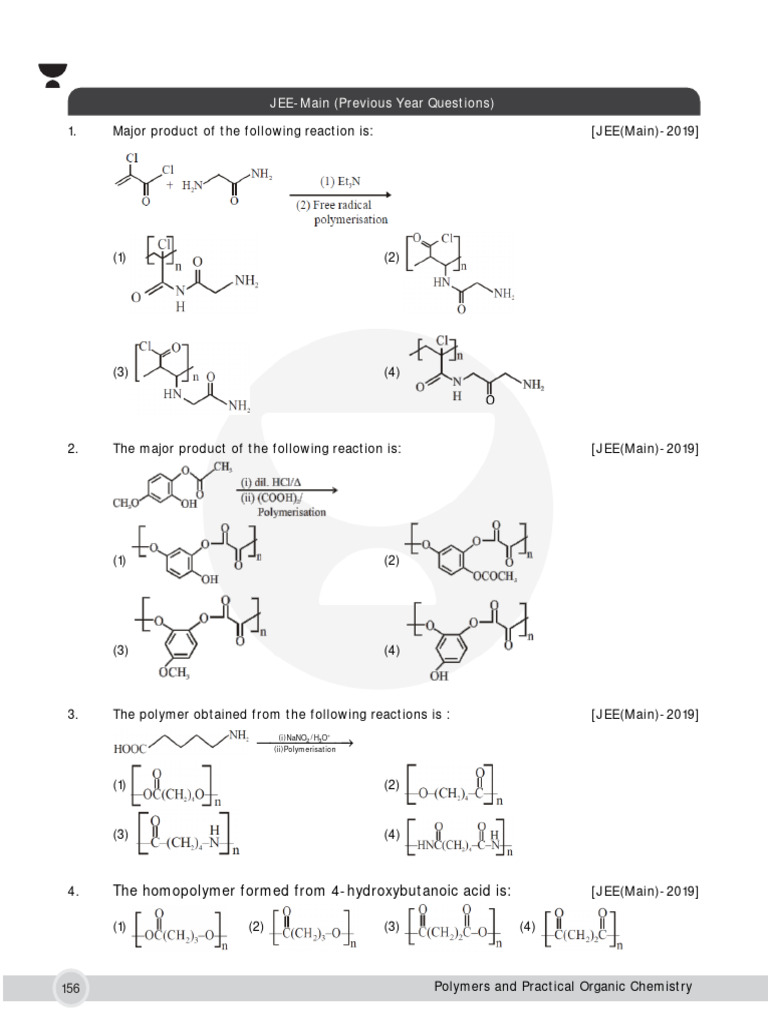 Class 12 Book 6 Organic Chemistry - Polymer and Practical Organic ...