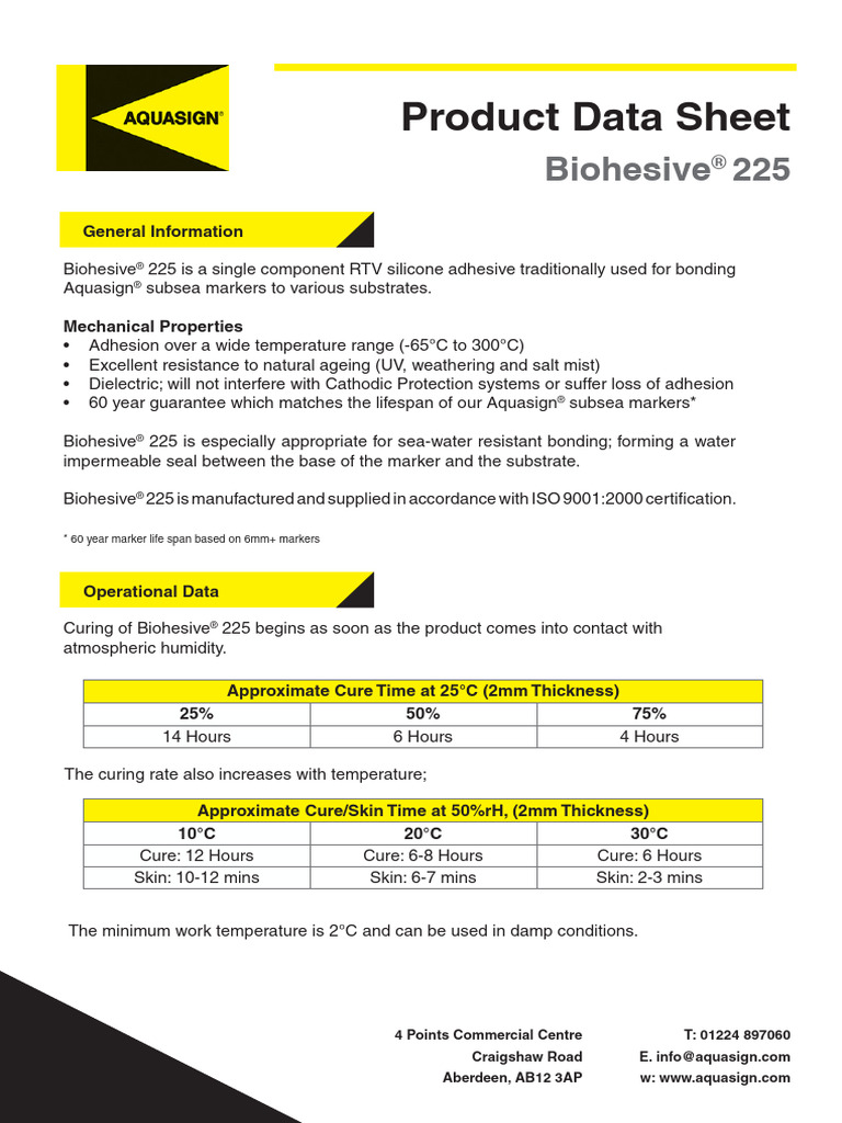 Product Datasheet Biohesive | PDF | Silicone | Building Materials