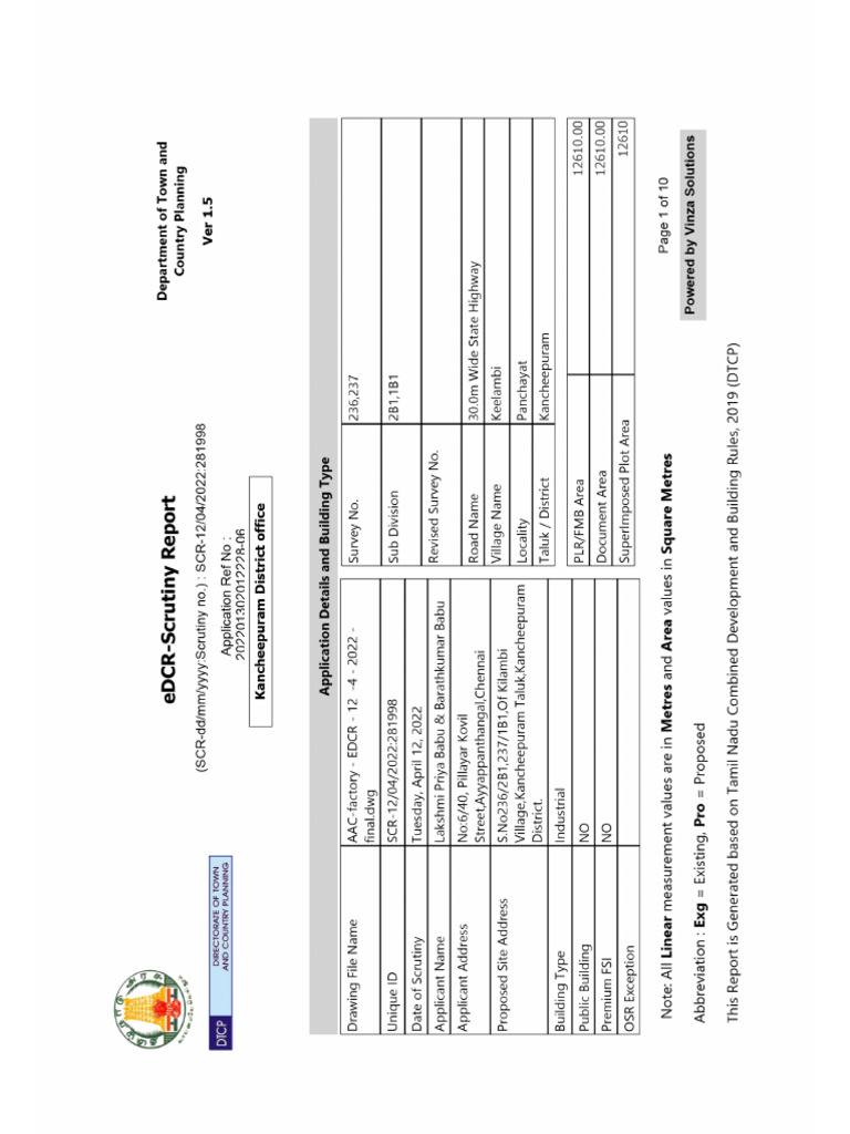 eDCR-SB-GDReport - 12.04.2022 | PDF