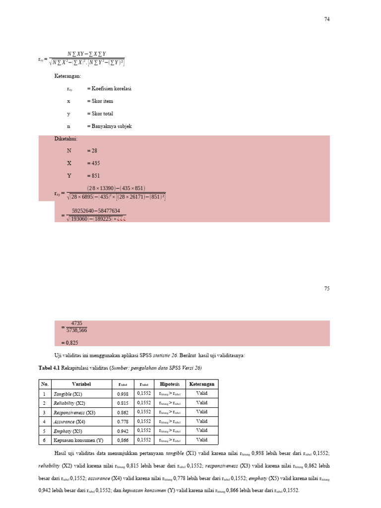 Perhitungan Spss | PDF
