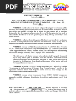 Executive Order No. 005 S. 2023 - ORGANIZING HOUSE CLUSTER | PDF ...