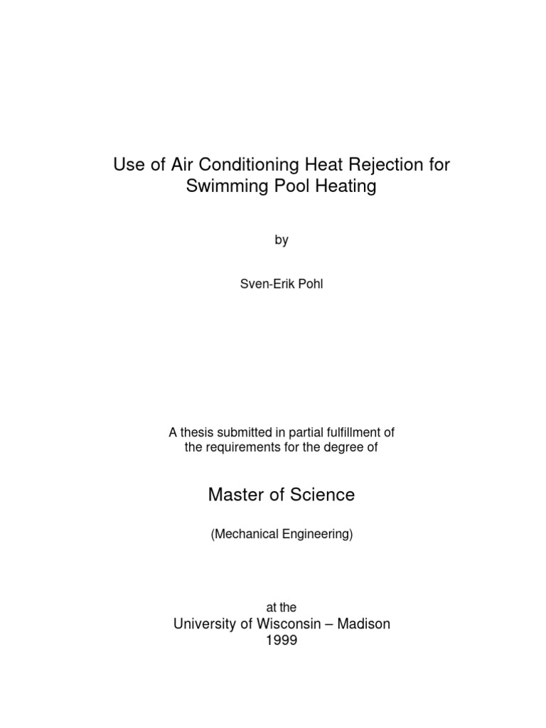 Thesis | PDF | Heat Transfer | Air Conditioning
