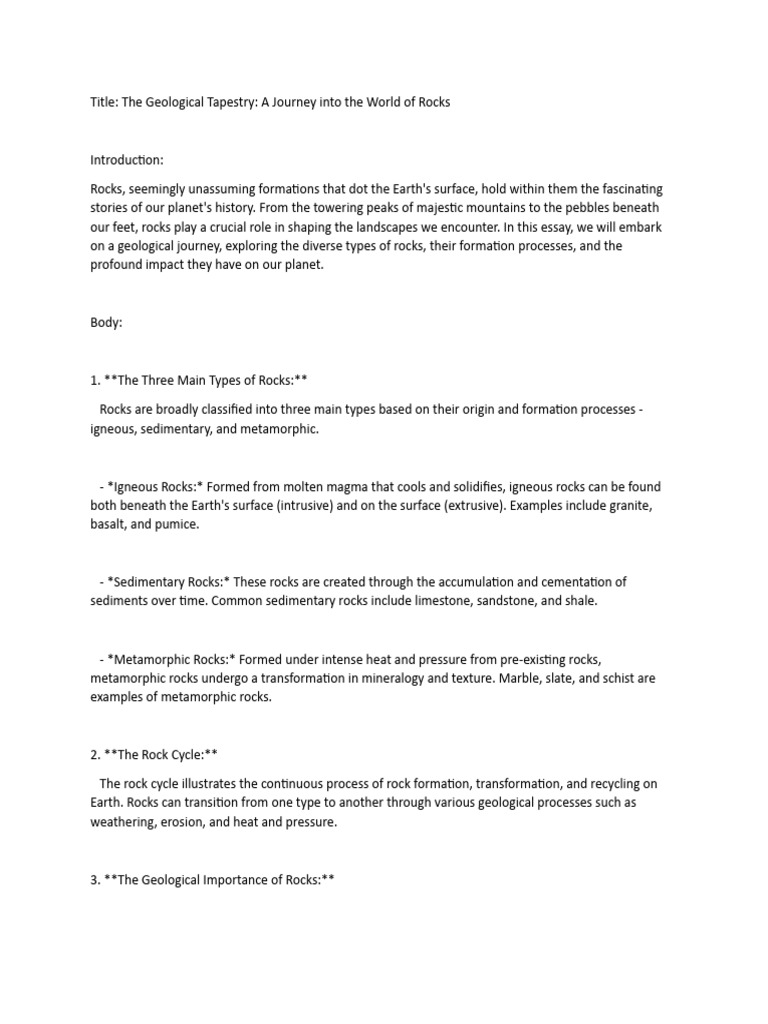 ROCKS | PDF | Rock (Geology) | Geology