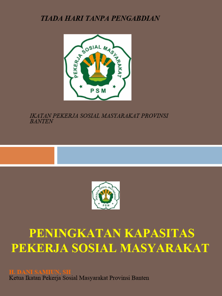 Materi PSM Kota Tangerang OKE | PDF | Ilmu Sosial | Pengembangan Diri