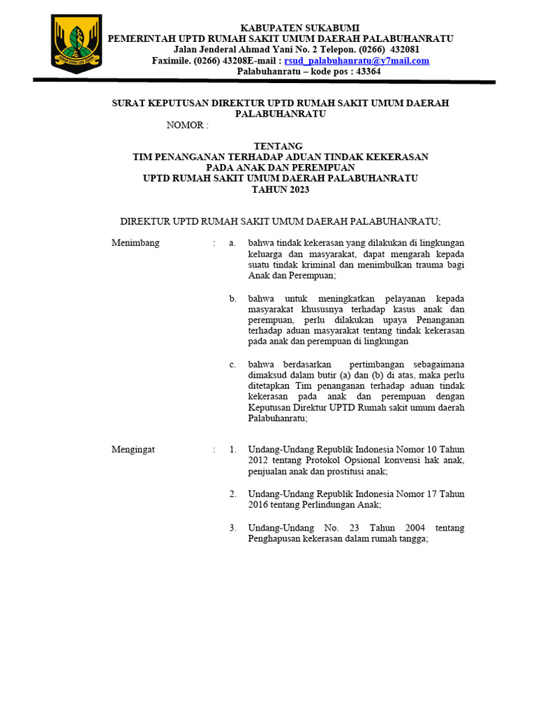 SK Tim Ktpa Dan Tppo | PDF