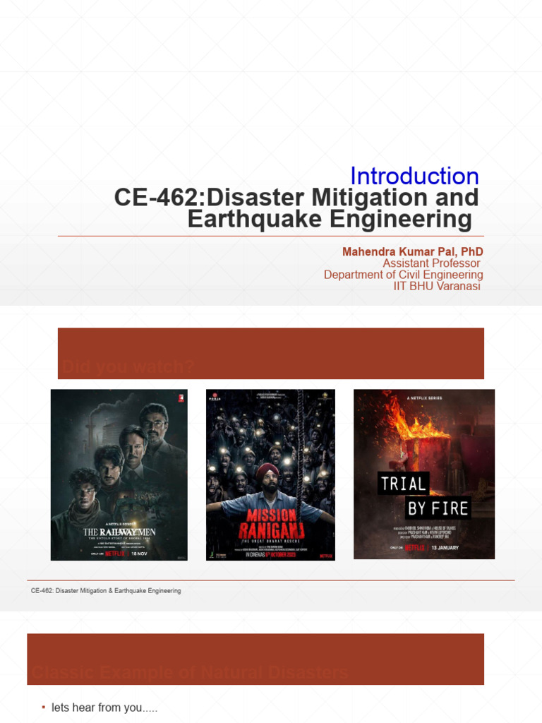 Introduction Lecture On Disaster Management and Planning | PDF ...