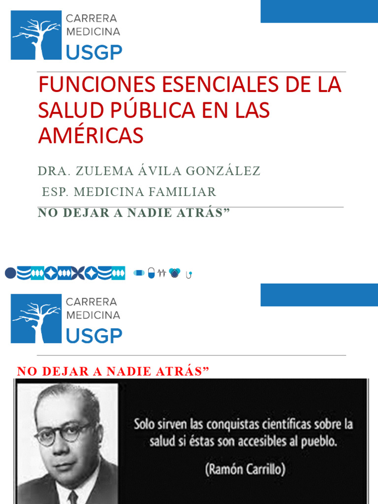 Funciones Esenciales de Salud Pública | PDF | Salud pública