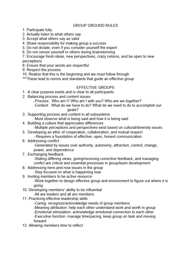 Building An Effective Group | Download Free PDF | Leadership ...