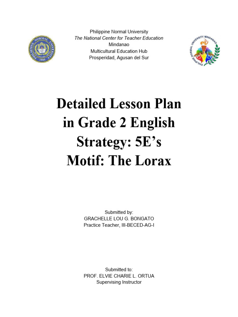 Detailed Lesson Plan in Teaching English 2 - Degrees of Adjectives (5es) | Download Free PDF ...