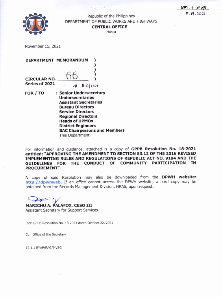 GPPB Resolution No 18-2021 | PDF | Procurement | Infrastructure