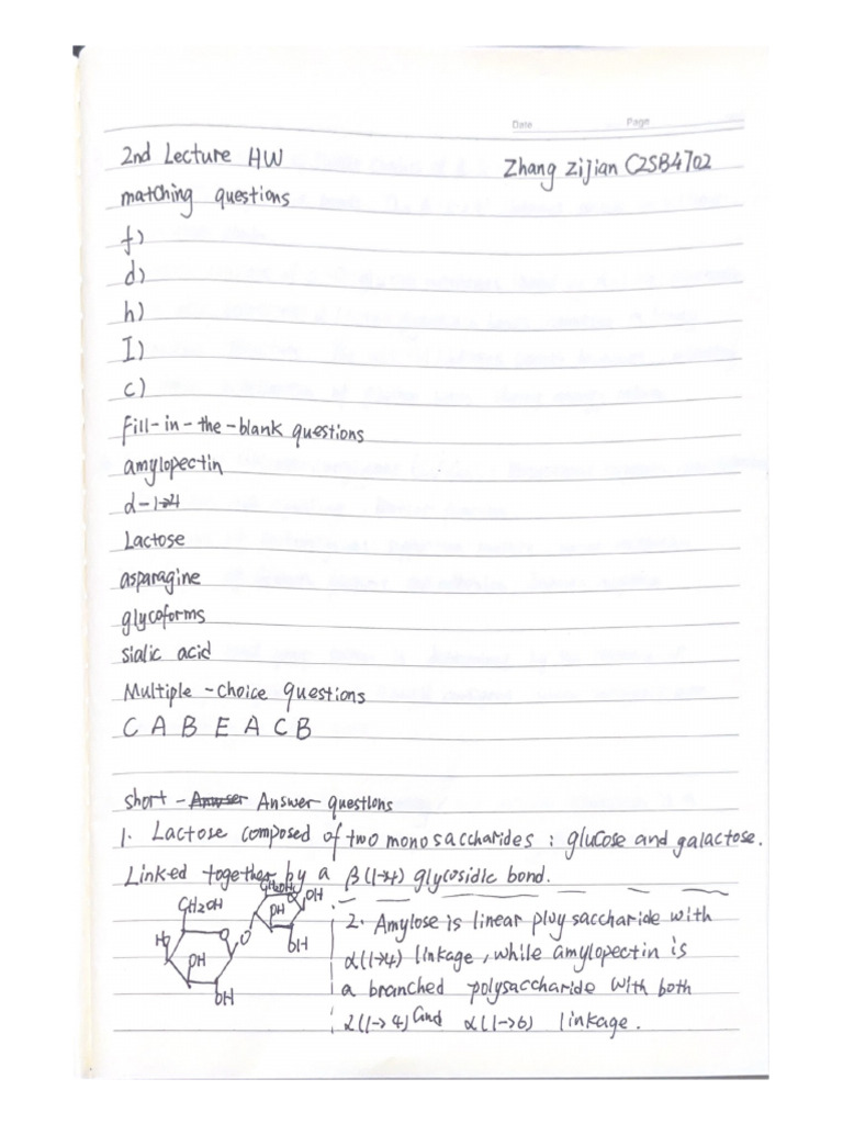 2nd Lecture HW | PDF