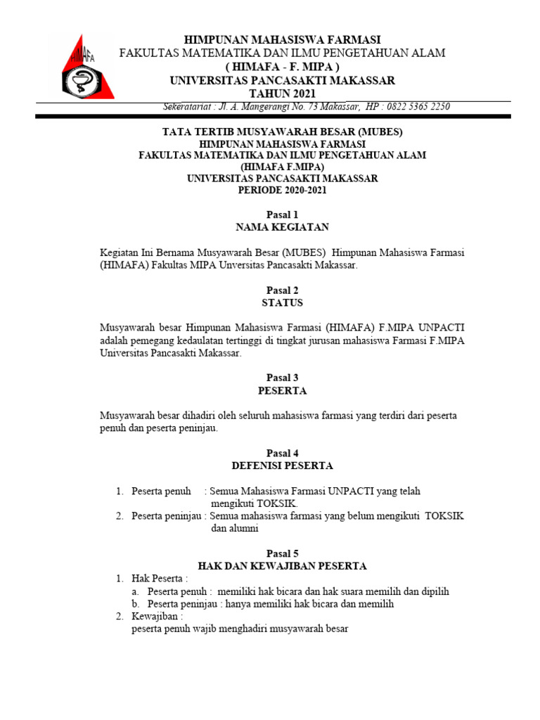 Fix TATIB Mubes 2021 | PDF