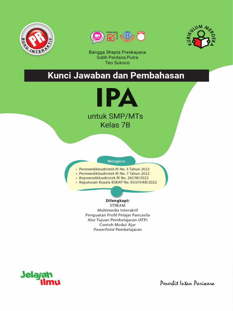 Kunci Jawaban Dan Pembahasan Ipa 7b | PDF