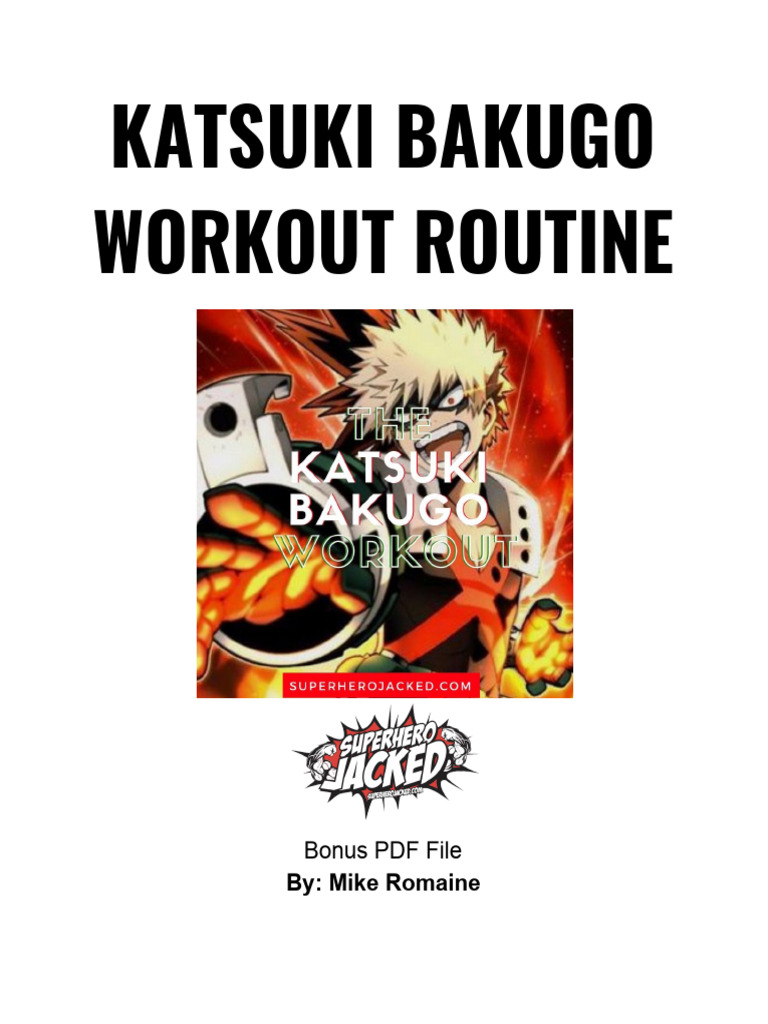 Katsuki Bakugo Workout PDF | PDF | Strength Training | Physical Fitness