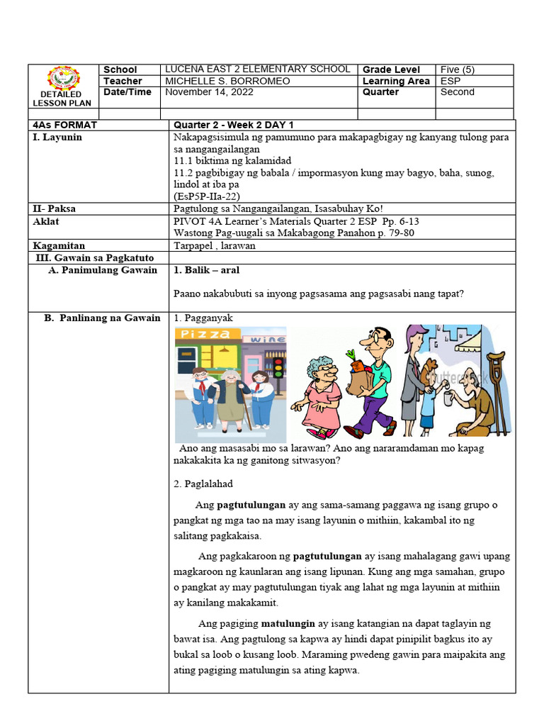 ESP-DLP-QUARTER-2-WEEK-2 | PDF