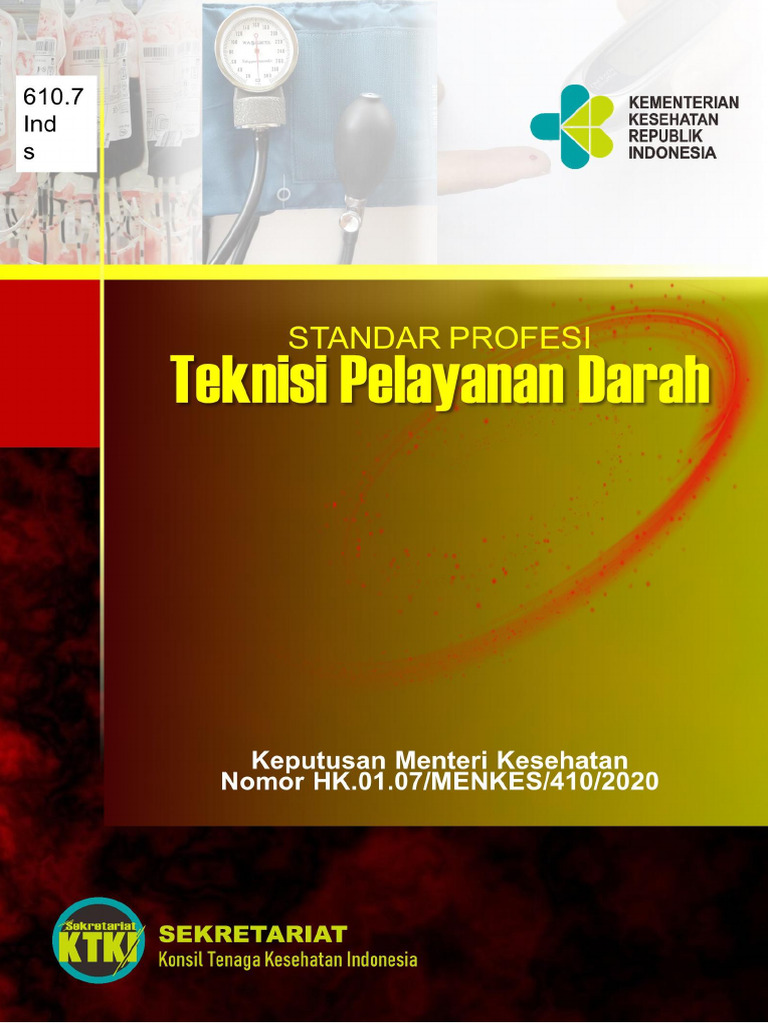 Buku Standar Profesi TEKNISI PELAYANAN DARAH | PDF