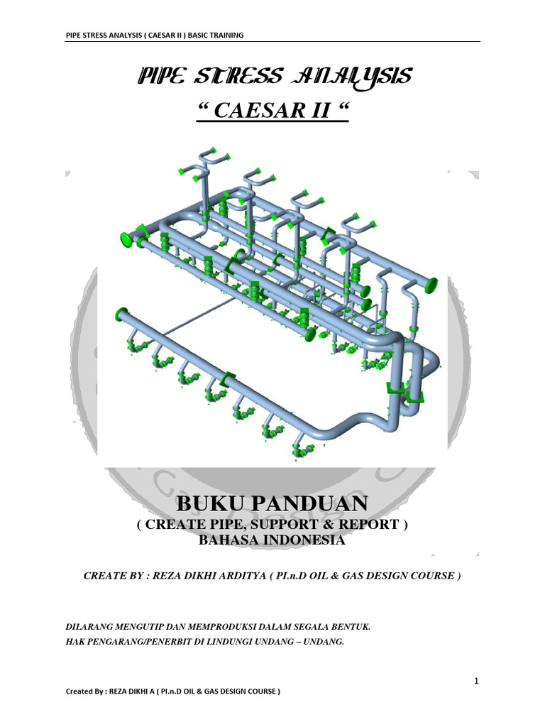 Buku Pipe Stress Analysis (Caesar Ii) 2018 New | PDF