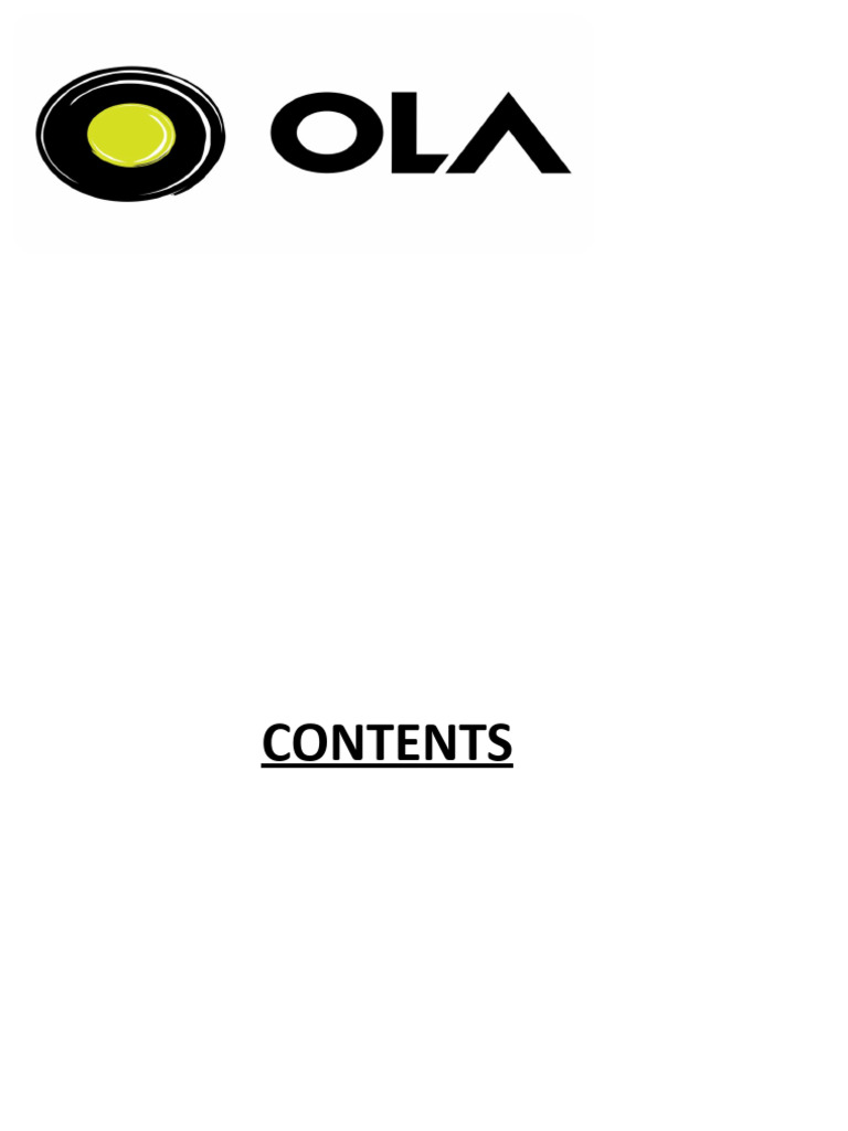 Ola's Transportation Services Overview | PDF | Economies