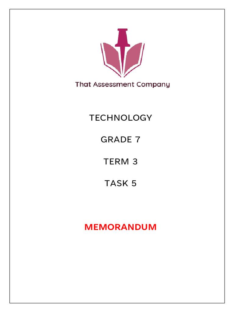 Final GR 7 Tech Term 3 Task 5 Memo | PDF | Crane (Machine)
