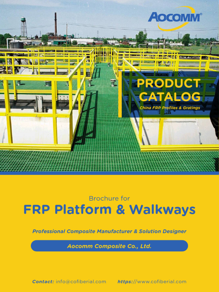 Aocomm Frp-Platform-Walkways-Catalog | PDF | Fibre Reinforced Plastic | Corrosion