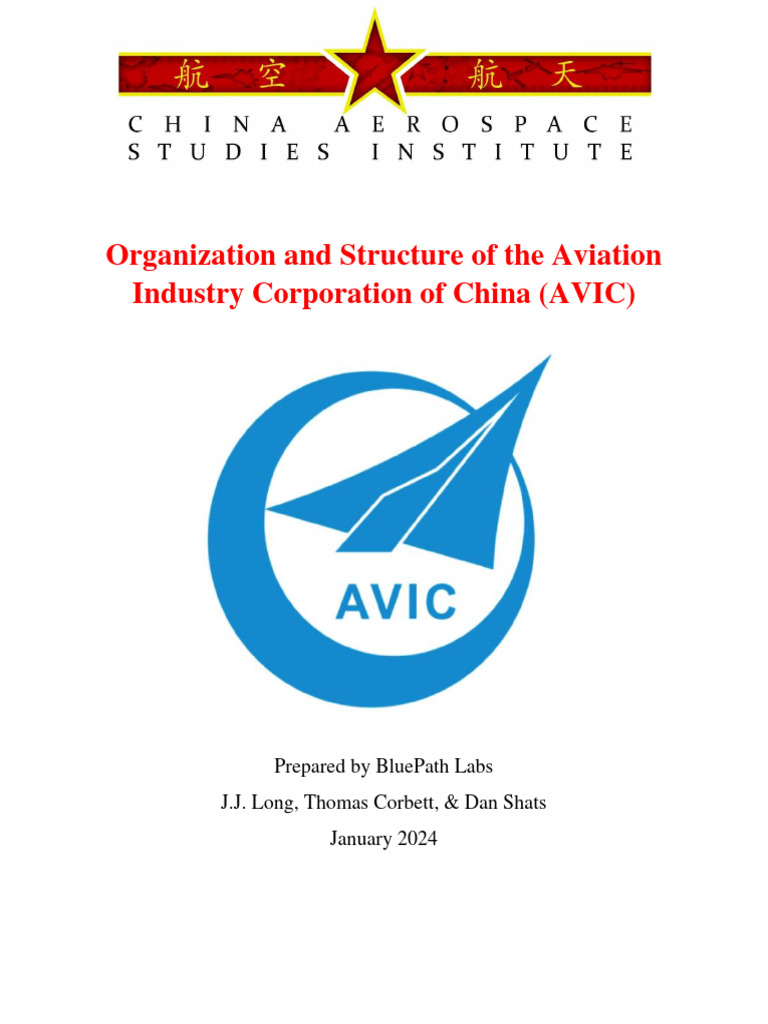 2024 01 22 Avic Organization v2 | PDF | Aircraft | Aviation