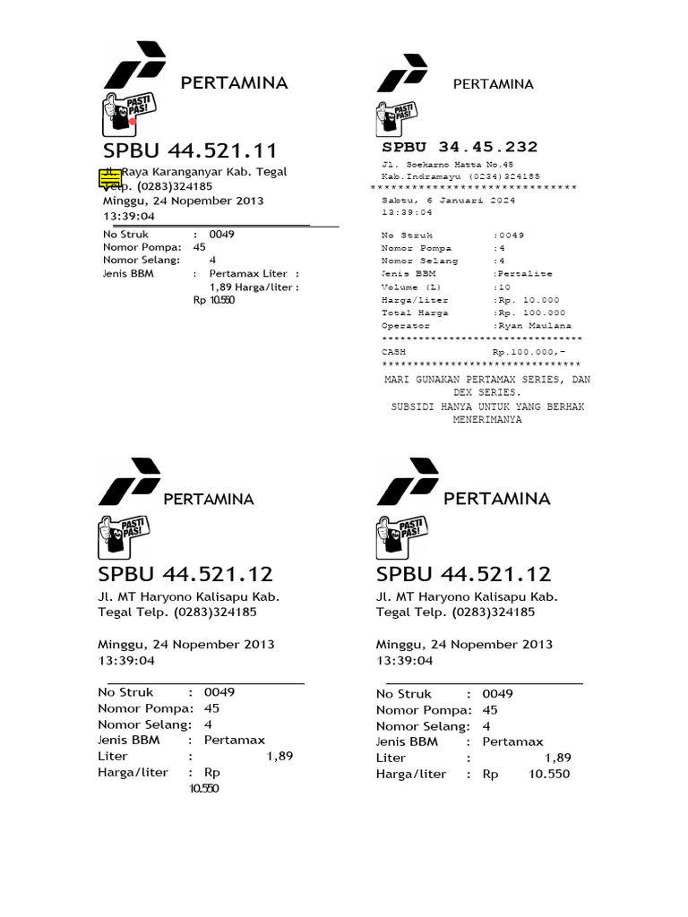 Edit struk pertamina dengan mudah | PDF