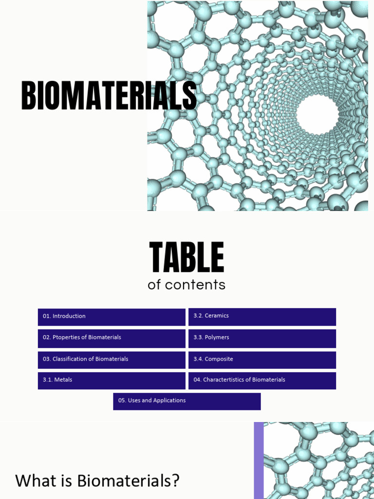BIOMATERIALS | PDF | Biomaterial | Composite Material