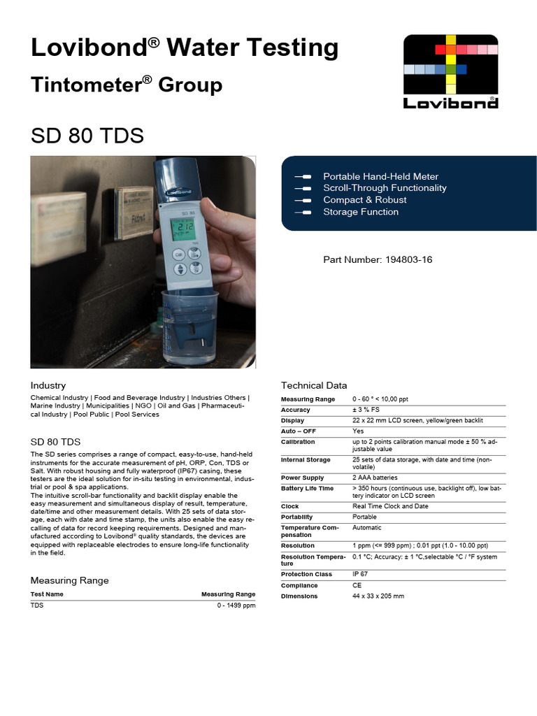 Datasheet 194803-16 - SD 80 TDS en | PDF