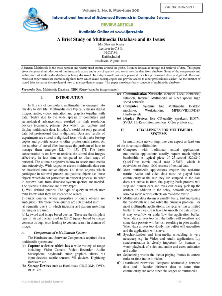 INGss LES | PDF | Databases | Multimedia