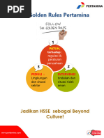 HSSE Golden Rules and Life Saving Rules PT KPB Indo Version | PDF