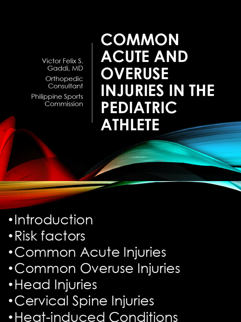Acute and Chronic Injuries in The Pediatric Athlete 2 | PDF | Traumatic ...